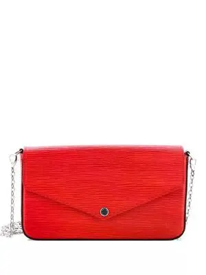 LOUIS VUITTON Felicie Pochette Epi Leather Crossbody Bag - Red