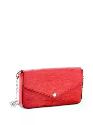 LOUIS VUITTON Felicie Pochette Epi Leather Crossbody Bag - Red