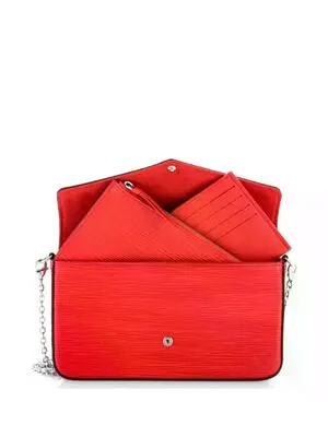 LOUIS VUITTON Felicie Pochette Epi Leather Crossbody Bag - Red