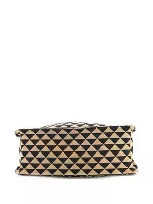 Prada Symbole Jacquard Large Tote Bag - Brown