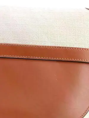 Loewe Gate Dual Anagram Canvas And Leather Shoulder Bag