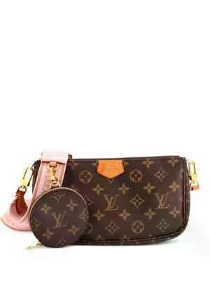 LOUIS VUITTON Multi Pochette Accessoires Monogram Canvas Crossbody Bag - Brown