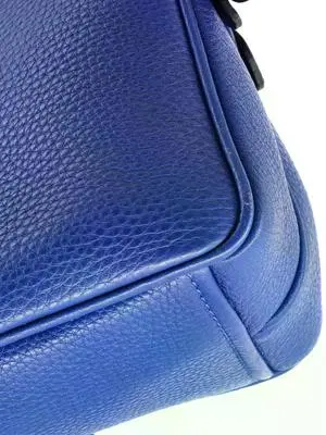 Prada Double Zip Camera Vitello Phenix Medium Crossbody Bag - Blue