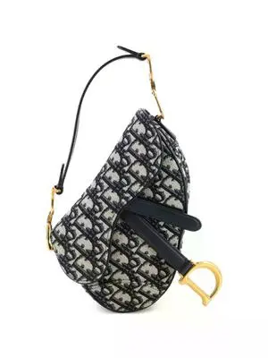 Dior Saddle Handbag Oblique Canvas Mini Shoulder Bag - Blue