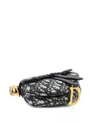 Dior Saddle Handbag Oblique Canvas Mini Shoulder Bag - Blue