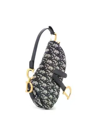 Dior Saddle Handbag Oblique Canvas Mini Shoulder Bag