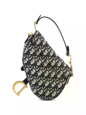 Dior Saddle Handbag Oblique Canvas Mini Shoulder Bag