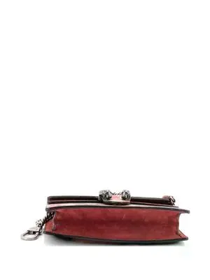 Gucci Dionysus Blooms Print Gg Coated Canvas Super Mini Crossbody Bag - Brown
