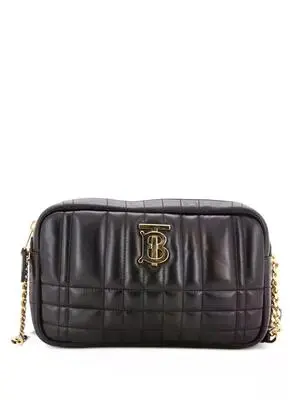 Burberry Lola Camera Bag Quilted Leather - Black