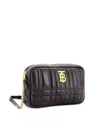 Burberry Lola Camera Bag Quilted Leather - Black