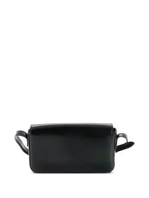 Celine Triomphe East-west Smooth Calfskin Shoulder Bag - Black