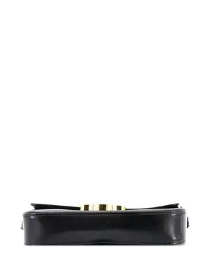 Celine Triomphe East-west Smooth Calfskin Shoulder Bag - Black