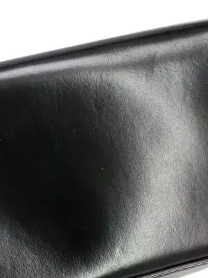 Celine Triomphe East-west Smooth Calfskin Shoulder Bag - Black