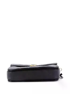 LOUIS VUITTON Pochette Metis Monogram Empreinte Leather Crossbody Bag - Black