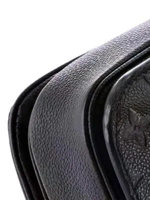 LOUIS VUITTON Pochette Metis Monogram Empreinte Leather Crossbody Bag - Black