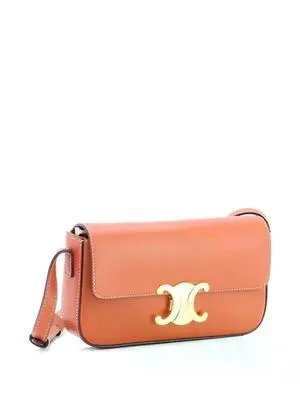 Celine Triomphe East-west Smooth Calfskin Shoulder Bag - Brown