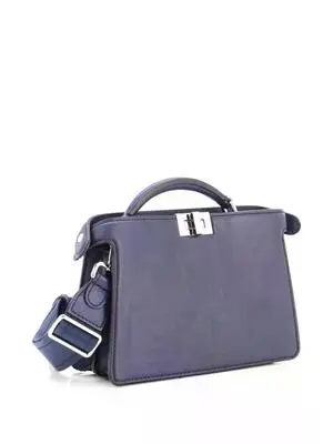 Fendi Peekaboo Iseeu Xcross Bag Zucca Leather Satchel