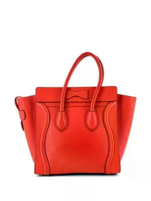 Celine Luggage Bag Grainy Leather Micro Tote