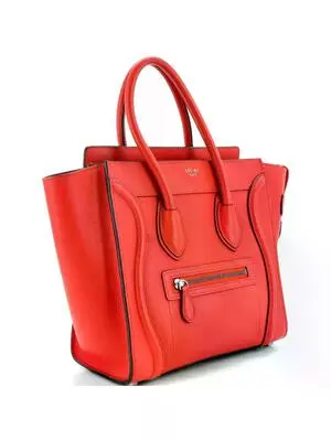 Celine Luggage Bag Grainy Leather Micro Tote
