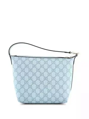 Gucci Ophidia Zip Gg Coated Canvas Super Mini Shoulder Bag - Blue