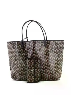 Goyard Saint Louis Coated Canvas Gm Tote Bag - Black