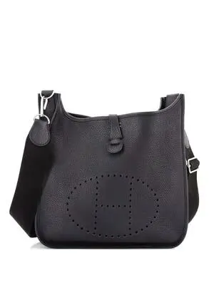 Hermès Evelyne Gen Iii Clemence Pm Crossbody Bag - Black