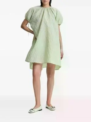 Cecilie Bahnsen Brenda Ruffle-detail Textured Mini Dress