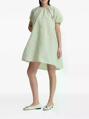 Cecilie Bahnsen Brenda Ruffle-detail Textured Mini Dress