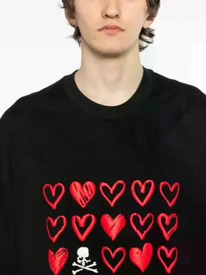 MASTERMIND WORLD Hearts Skull Graphic T-shirt