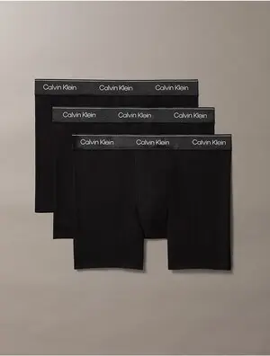 Calvin Klein Icon Cotton Stretch Metallic 3-pack Boxer Brief Black