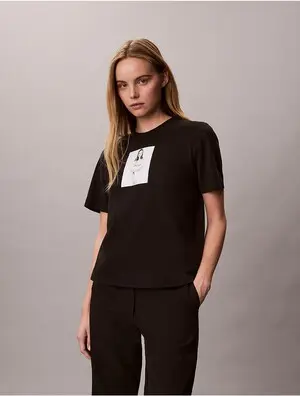 Calvin Klein Kate Moss Graphic T-shirt - Black