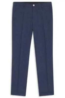 BOSS Slim-fit Linen Blend Trousers