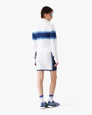 Casablanca Striped Mesh Bomber Jacket - Blue