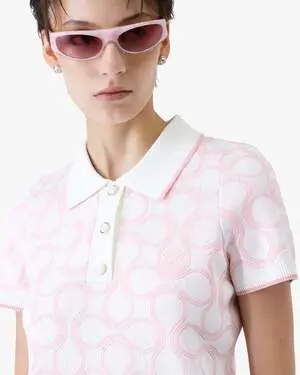 Casablanca Optic Drop Polo Shirt - Multicolor
