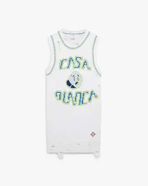 Casablanca Hand-knitted Mini Tank Dress