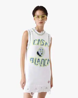 Casablanca Hand-knitted Mini Tank Dress