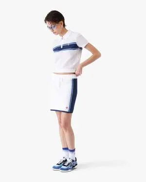 Casablanca Striped Mesh Mini Skirt - Blue