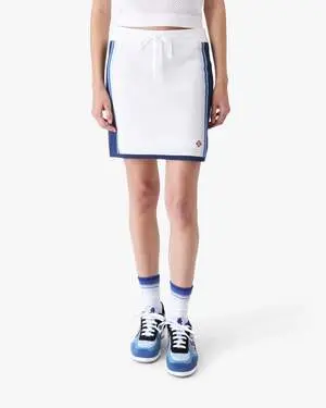 Casablanca Striped Mesh Mini Skirt - Blue