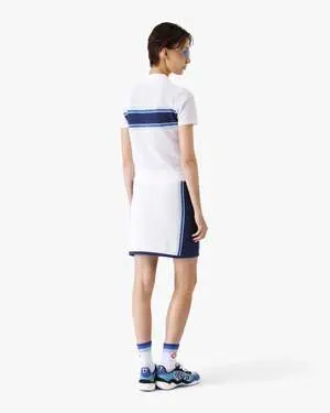 Casablanca Striped Mesh Polo Shirt