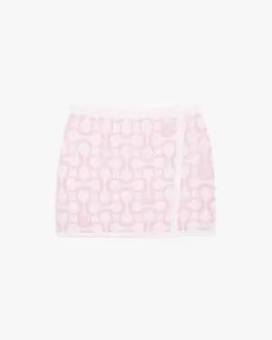 Casablanca Optic Drop Mini Wrap Skirt - Multicolor