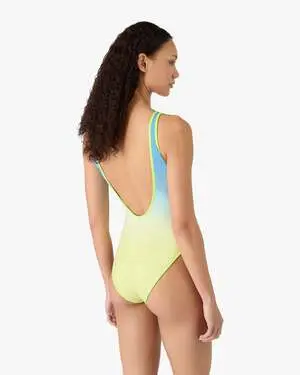 Casablanca Printed One-piece Swimsuit - Yellow