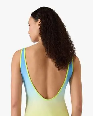 Casablanca Printed One-piece Swimsuit - Yellow