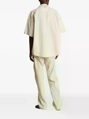 Balmain Topstitched Short-sleeve Shirt