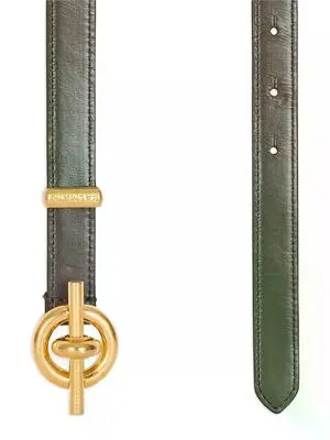 Balmain Leather T-bar Belt
