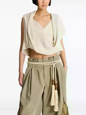 Balmain Rope Tie Belt - Neutrals
