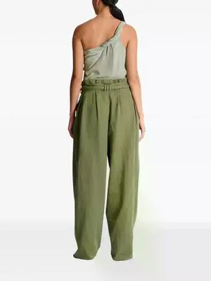 Balmain Self-tie High-waisted Trousers