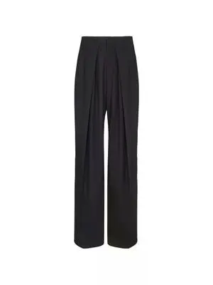 Balmain Knife-pleats Tailored Trousers - Black