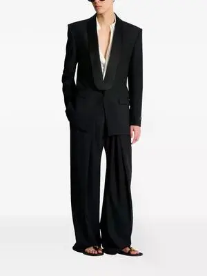 Balmain Knife-pleats Tailored Trousers - Black