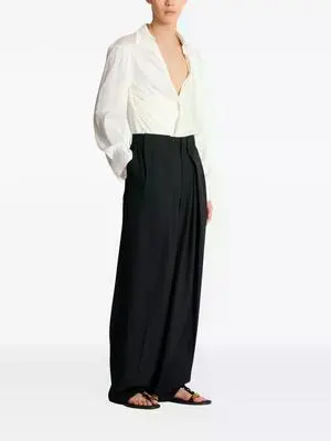 Balmain Knife-pleats Tailored Trousers - Black