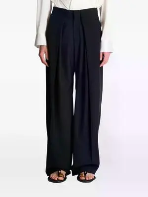 Balmain Knife-pleats Tailored Trousers - Black